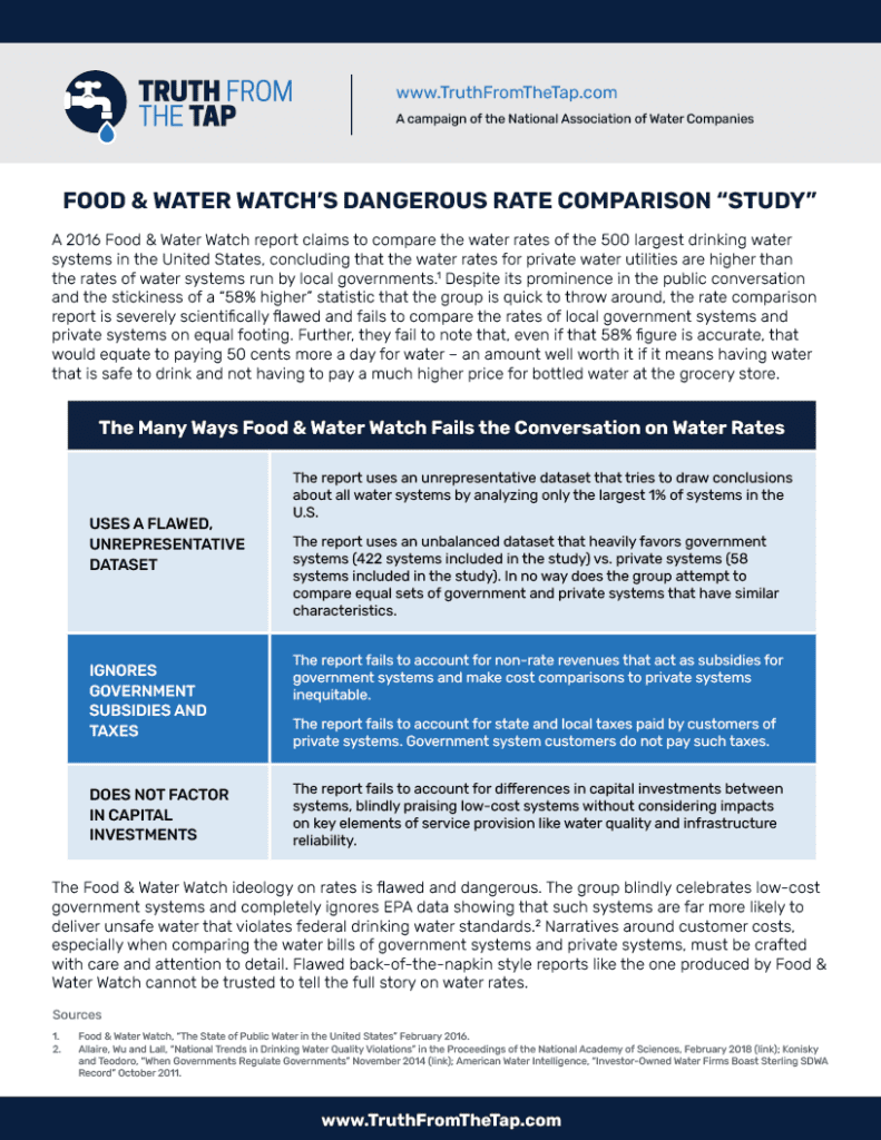 New Truth from the Tap™ Site Explains Problems with Rate Comparisons ...